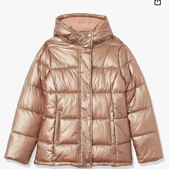 Amazon Essentials | Jackets & Coats | Rose Gold Puffer Jacket | Poshmark